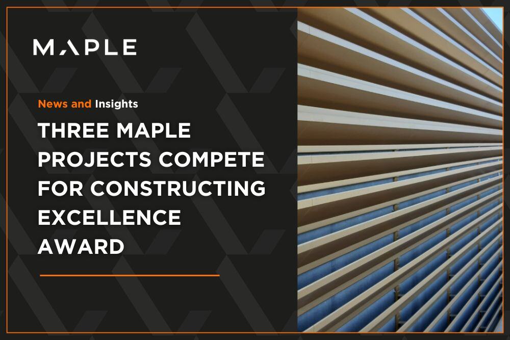 Three Maple louvre projects receive nominations for Constructing Excellence Awards